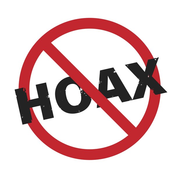 Prohibition Symbol Rejecting Harmful Hoax Misinformation | Jiffy Designs
