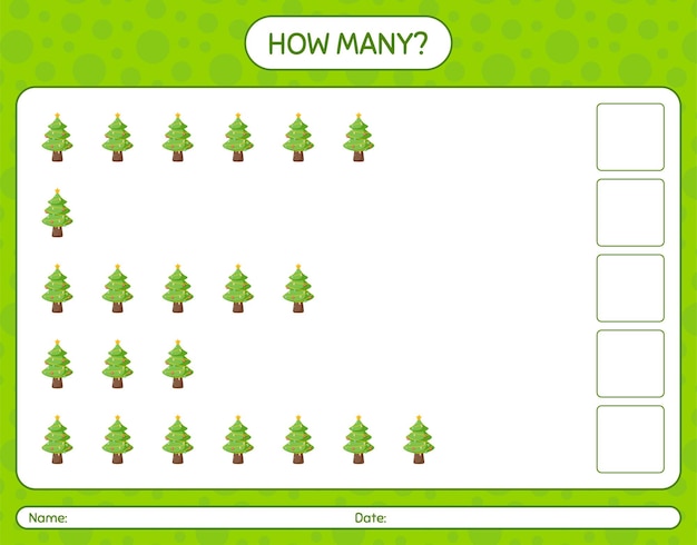 Counting Evergreen Trees: A Playful Math Activity | Jiffy Designs