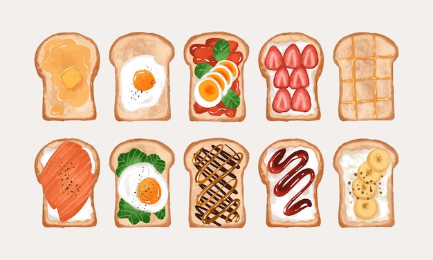 A Delightful Assortment of Artfully Crafted Toast Creations | Jiffy Designs
