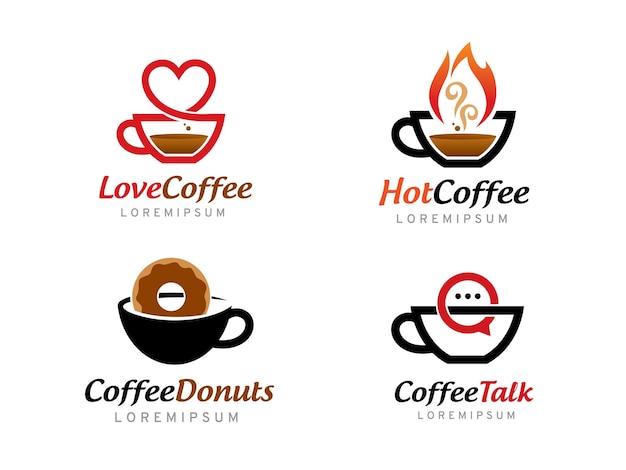 Vibrant Collection of Captivating Coffee-Themed Logos and Emblems ...