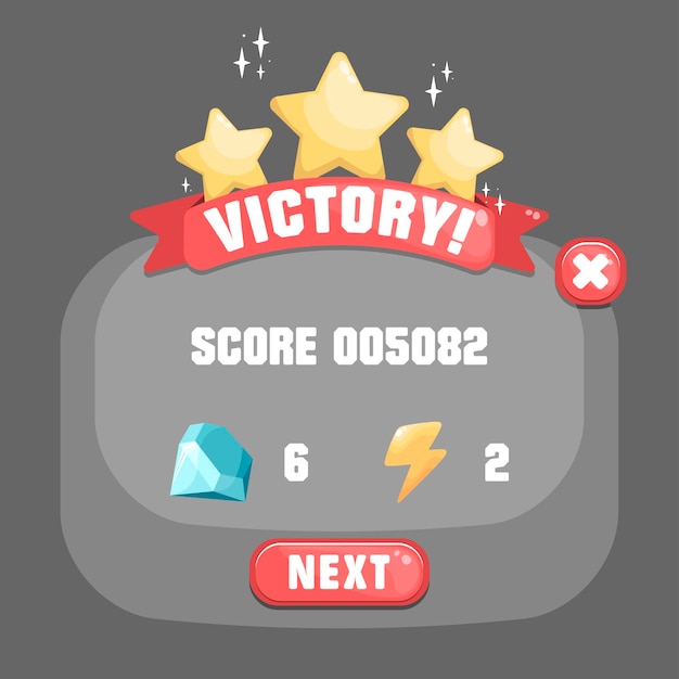 Triumphant Game Score Display with Sparkling Stars | Jiffy Designs