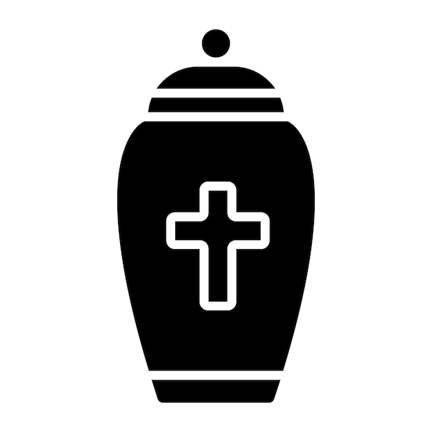 Solemn Urn with Symbolic Christian Cross Design | Jiffy Designs