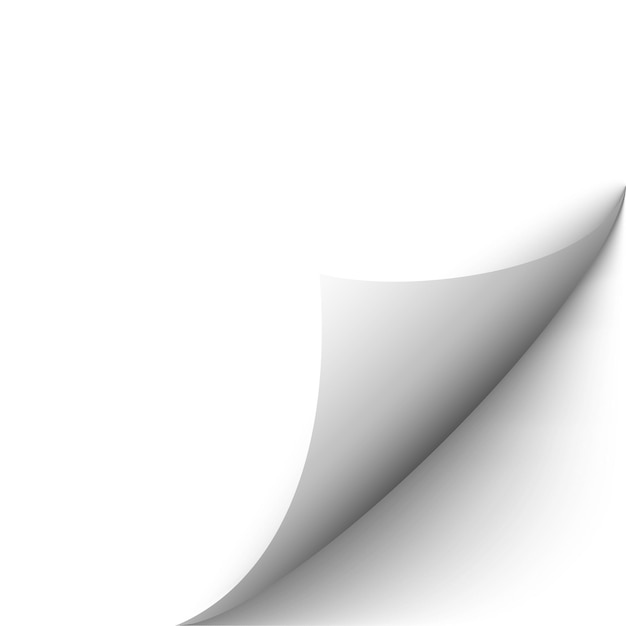 Elegant Curled Paper Corner with Soft Shadow Effect | Jiffy Designs