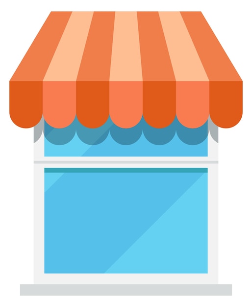 Vibrant Striped Awning Over Storefront Window | Jiffy Designs