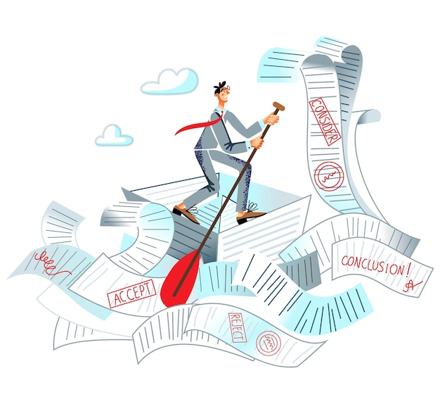 Businessman Navigating Through Obstacles and Challenges | Jiffy Designs