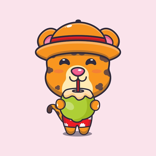 Adorable Cartoon Cheetah in Colorful Hat and Outfit | Jiffy Designs