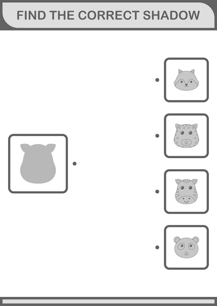 Adorable Feline Silhouettes: Match the Correct Cat Shadow | Jiffy Designs