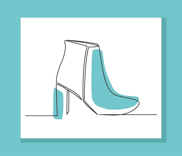 Stylish Turquoise High Heel Ankle Boot with Sleek Design | Jiffy Designs