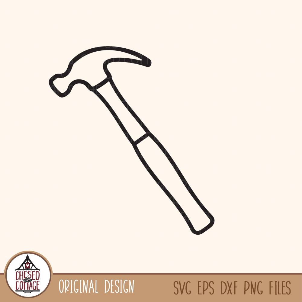 Minimalist Hammer Silhouette with Sleek Curved Handle and Striking Head ...