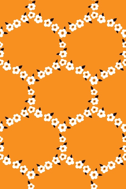 Repeating Soccer Ball Pattern on Orange Background | Jiffy Designs