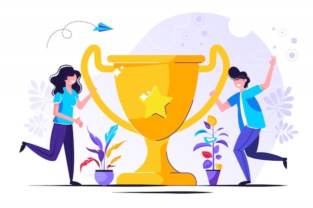 Celebrating Team Success with a Gleaming Trophy | Jiffy Designs