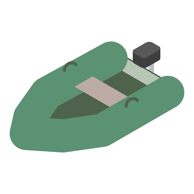 Sleek and Stylized Isometric Speedboat Design | Jiffy Designs