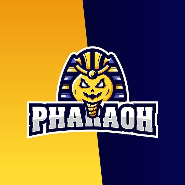 Captivating Pharaoh Mascot Logo with Pumpkin Smile | Jiffy Designs