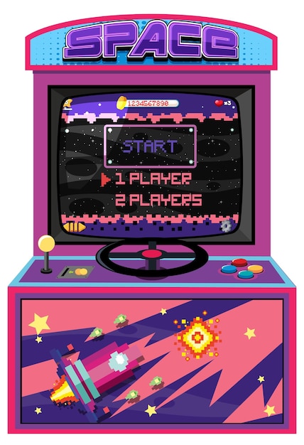Retro Space Arcade Game with Vibrant Graphics | Jiffy Designs