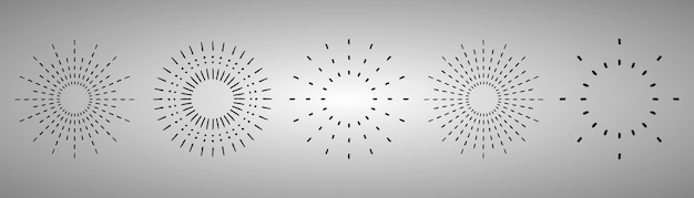 Radiant Burst of Geometric Sunburst Patterns | Jiffy Designs