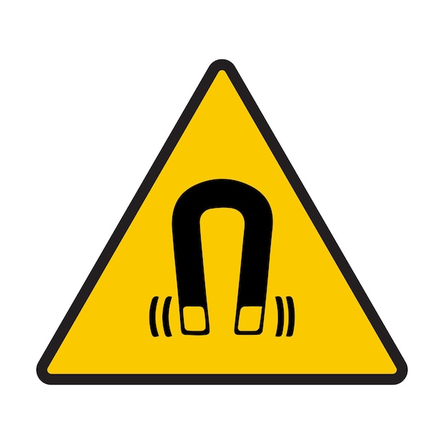 Caution: Magnetic Field Hazard Ahead, Warning Sign | Jiffy Designs