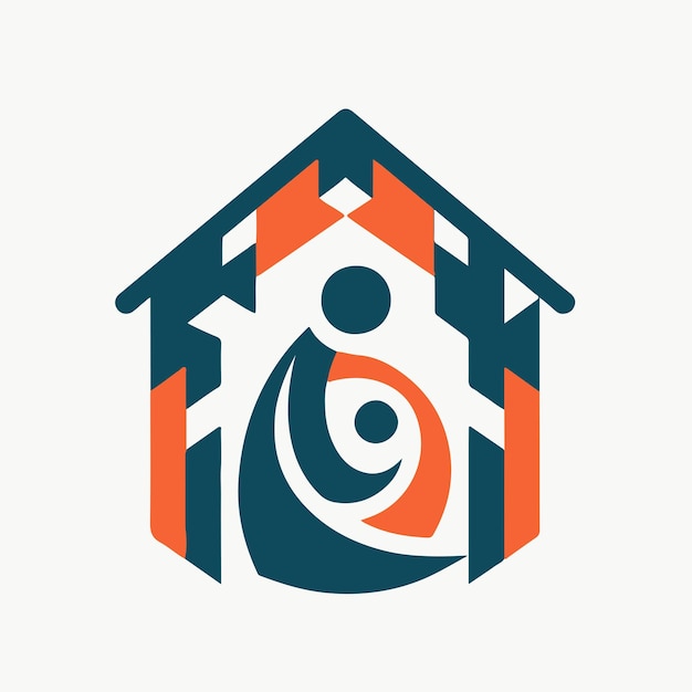 Vibrant Geometric Nativity Scene in Stylized House | Jiffy Designs