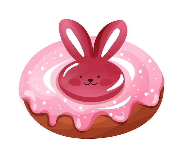 Delightful Bunny Donut: A Sweet and Whimsical Delight | Jiffy Designs