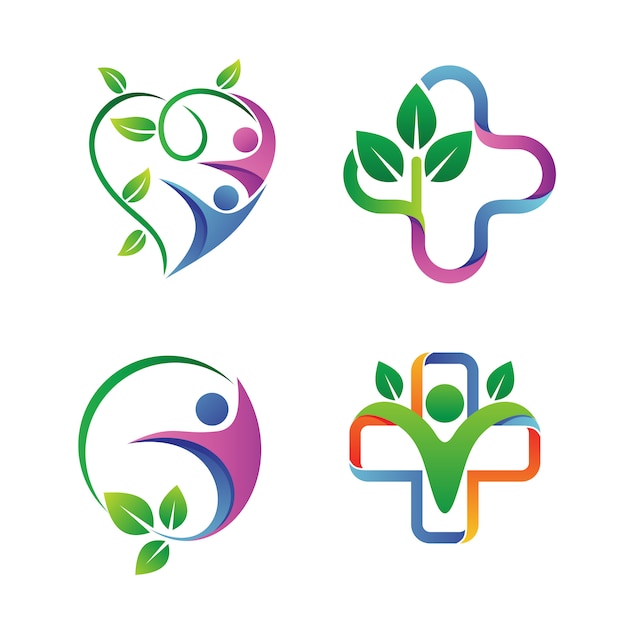Vibrant Nature-Inspired Symbols with Organic Shapes and Colors | Jiffy ...