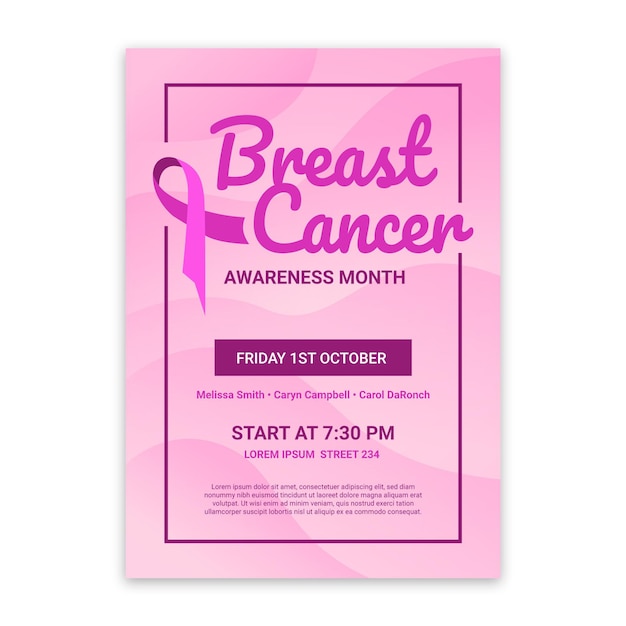 Inspiring Breast Cancer Awareness Event Invitation | Jiffy Designs