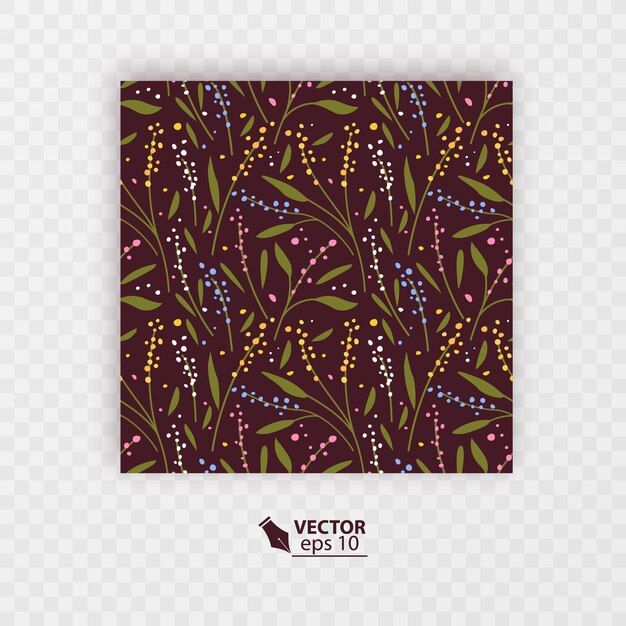 Intricate Floral Pattern on Burgundy Background with Watermark | Jiffy ...