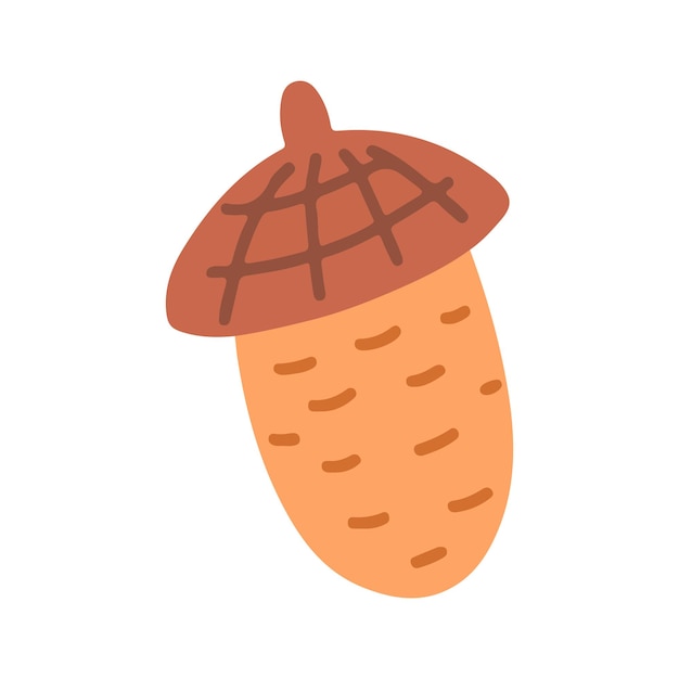 Charming Acorn with Cozy Texture and Warm Hues | Jiffy Designs