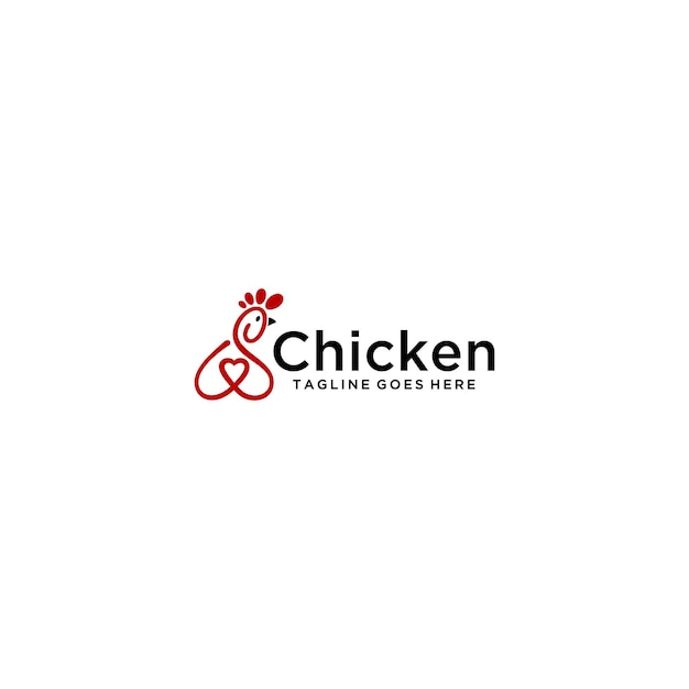 Vibrant Chicken Logo with Paw Print and Playful Tagline | Jiffy Designs
