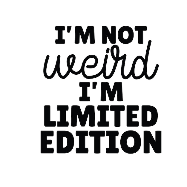 Unique and Exclusive Limited Edition Typography Design | Jiffy Designs