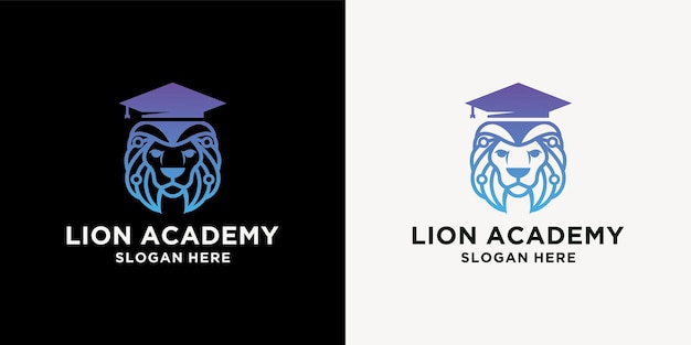 Majestic Lion with Graduation Cap for Prestigious Academy | Jiffy Designs
