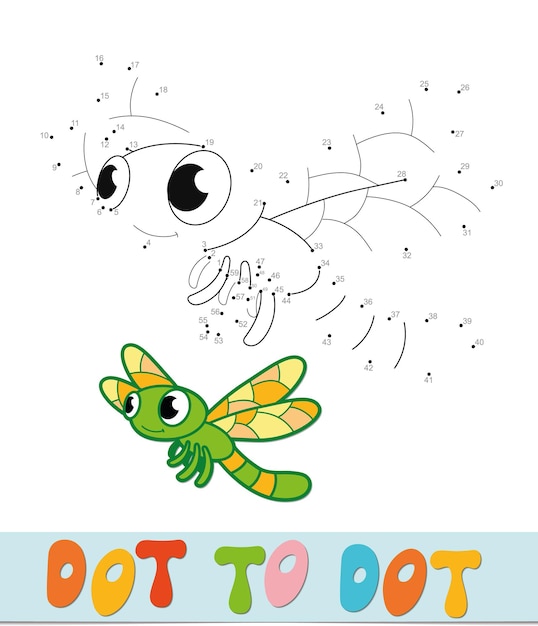 Delightful Dragonfly Duo: A Whimsical Dot-to-Dot Adventure | Jiffy Designs