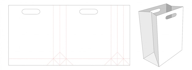 Minimalist Packaging Template with Cutout Handles | Jiffy Designs