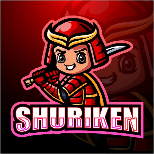 Vibrant Shuriken Mascot Design for Esports and Gaming | Jiffy Designs