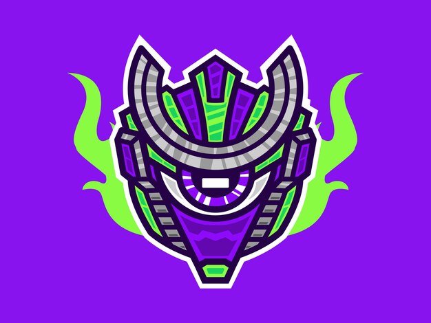 Striking Futuristic Emblem with Vibrant Geometric Design | Jiffy Designs