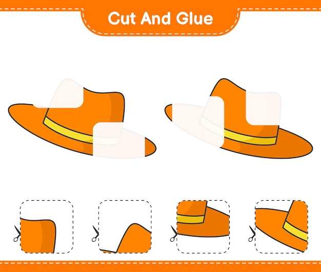 Vibrant Orange Cowboy Hat Cut-Out Craft | Jiffy Designs
