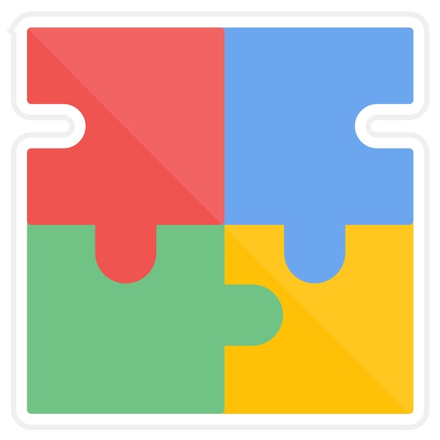 Vibrant Puzzle Pieces in Primary Colors | Jiffy Designs