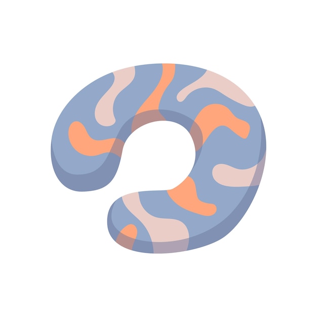 Captivating Organic Abstract Shape in Soft Hues | Jiffy Designs