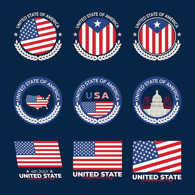 Vibrant Collection of Patriotic American Emblems and Symbols | Jiffy ...