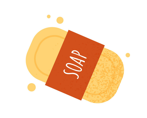 Yellow Soap Concept. Cleanliness And Hygiene. Routine And Household ...