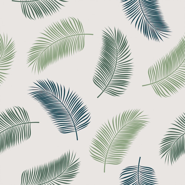 Vibrant Palm Leaf Pattern on Neutral Background | Jiffy Designs
