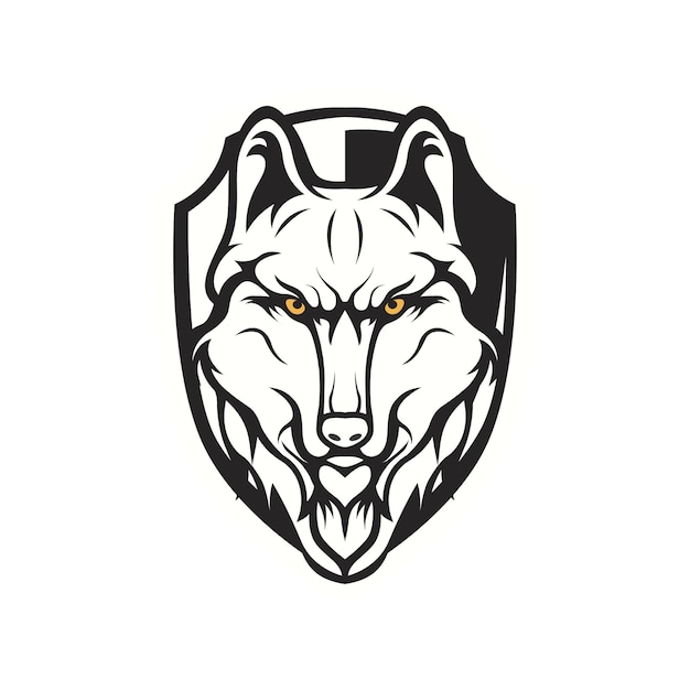 Fierce Wolf Emblem - Powerful Predator Insignia | Jiffy Designs