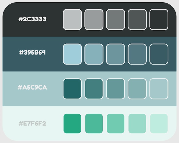 Serene Color Palette of Calming Hues and Shades | Jiffy Designs