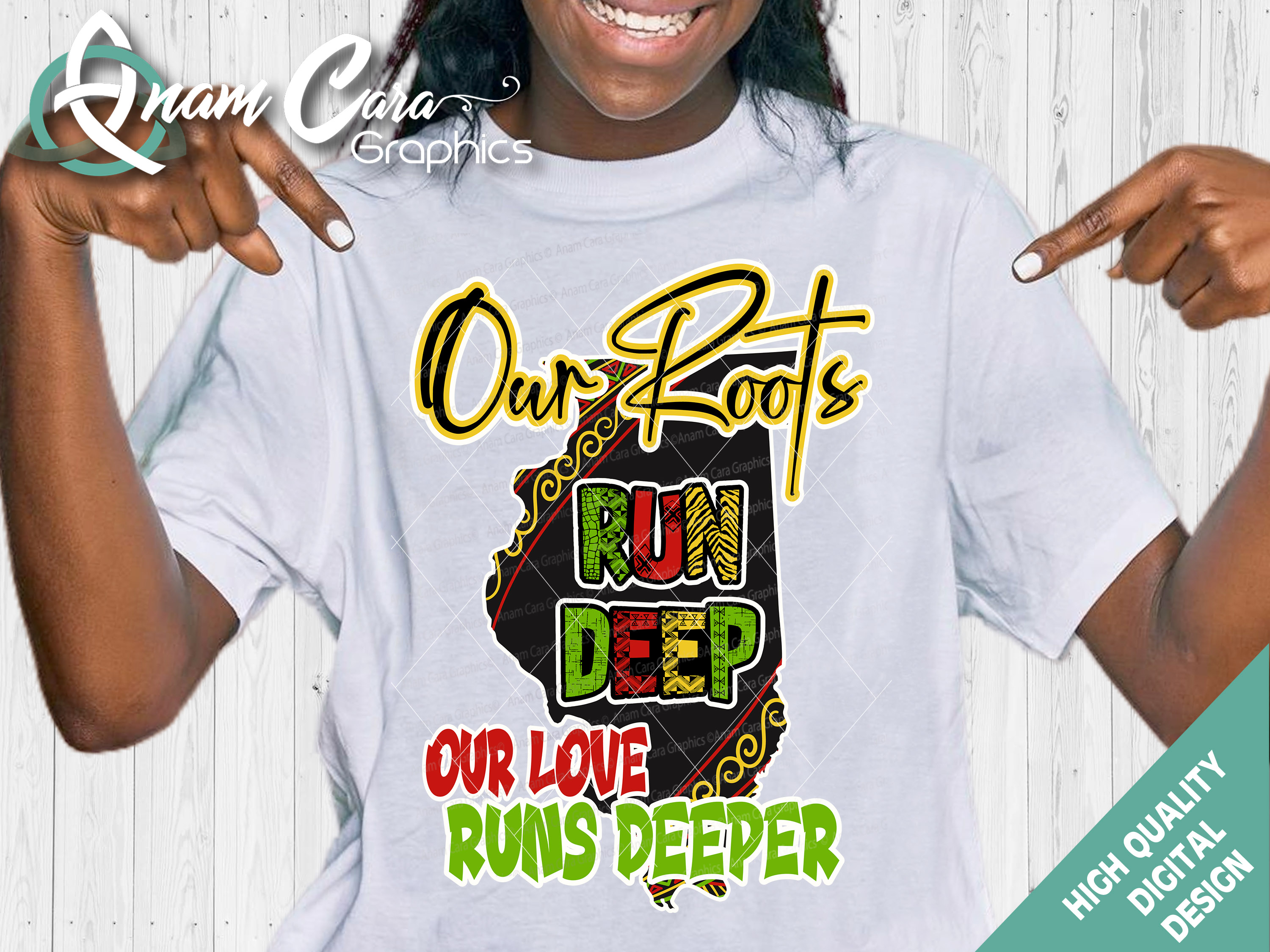 'Our Roots Run Deep Our Love Runs Deeper' Vibrant African-Inspired ...