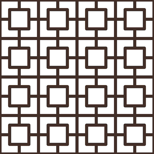 Elegant geometric pattern with interlocking square frames | Jiffy Designs