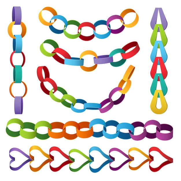 Vibrant Interlocking Rings and Shapes Collection | Jiffy Designs