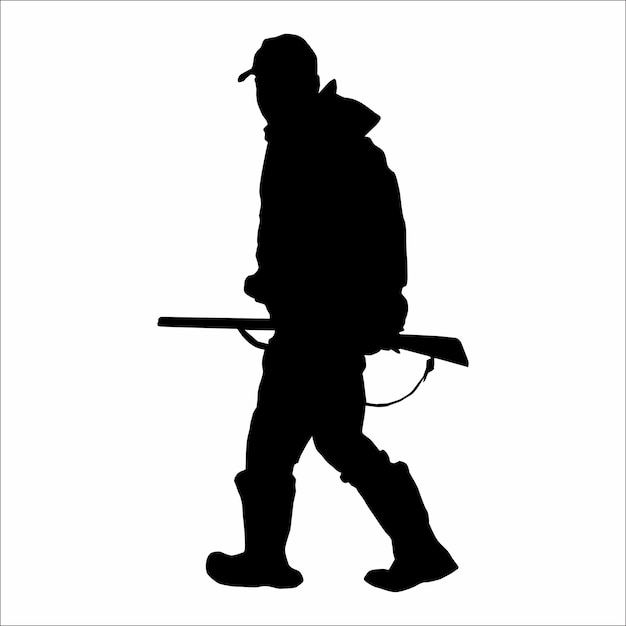 Powerful Silhouette of Rugged Outdoorsman with Gear | Jiffy Designs