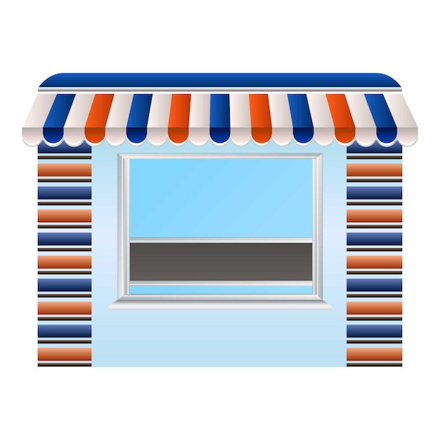 Vibrant Striped Storefront with Awning | Jiffy Designs