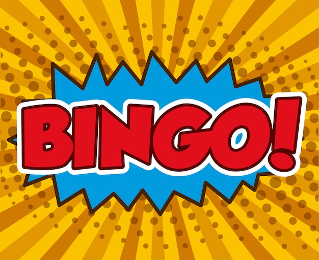 Vibrant Bingo Announcement in Comic Book Style | Jiffy Designs