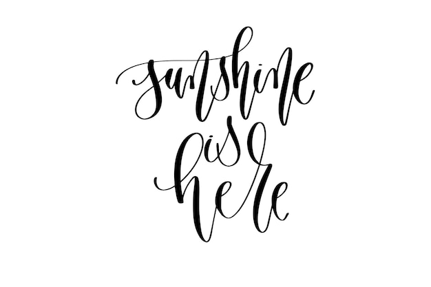 Radiant Sunshine Calligraphy Lettering Art | Jiffy Designs