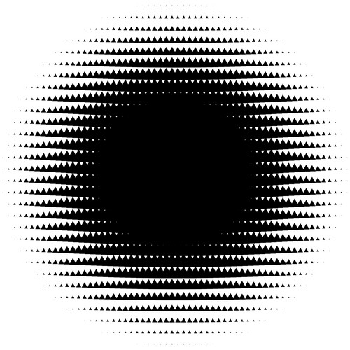 Halftone Element. Abstract Geometric Graphic With Half-Tone Pattern ...
