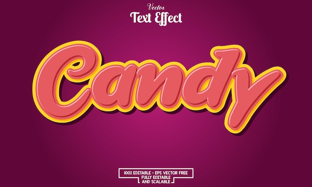 Vibrant Candy-Themed Text with Delectable 3D Effect | Jiffy Designs